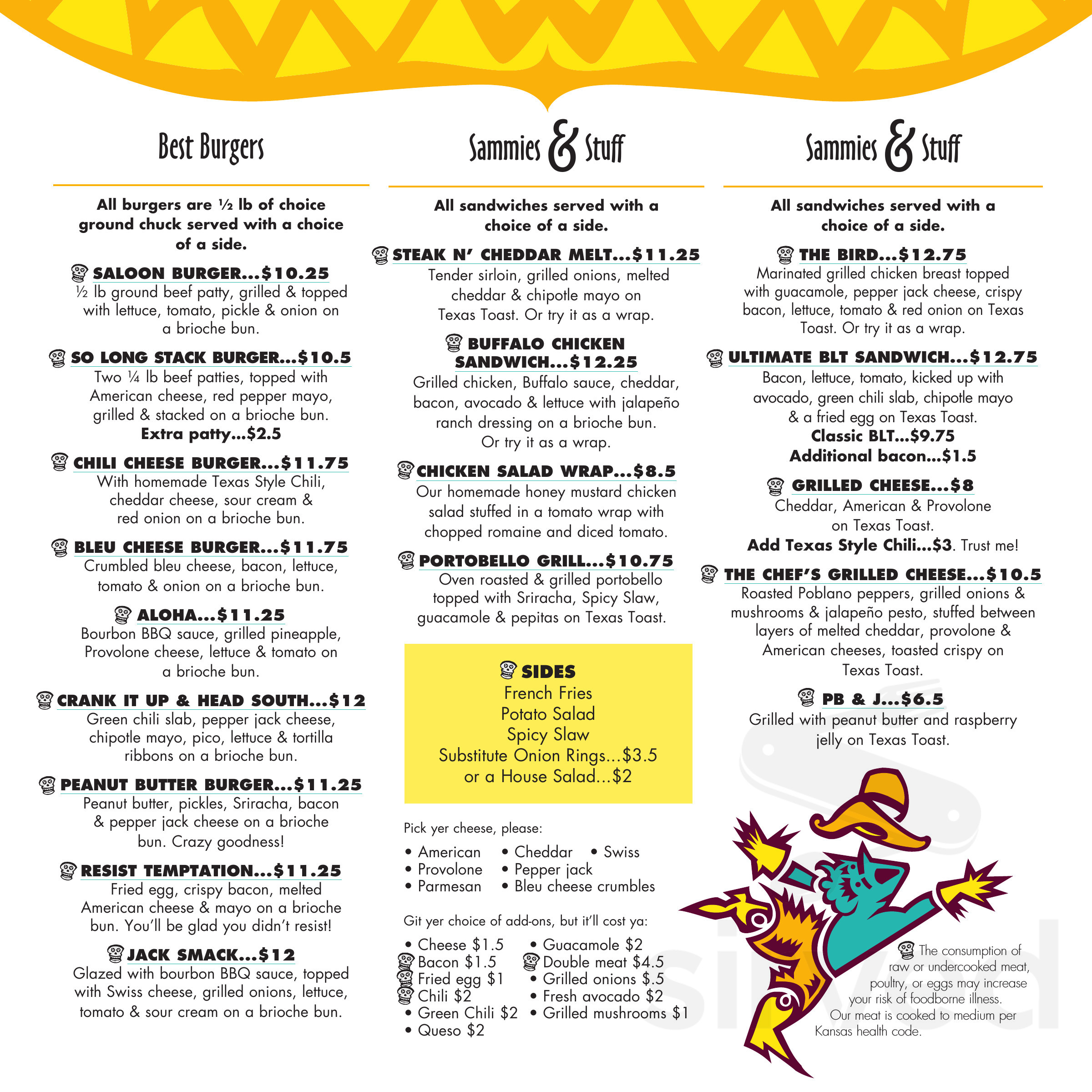 So Long Saloon menus in Manhattan, Kansas, United States