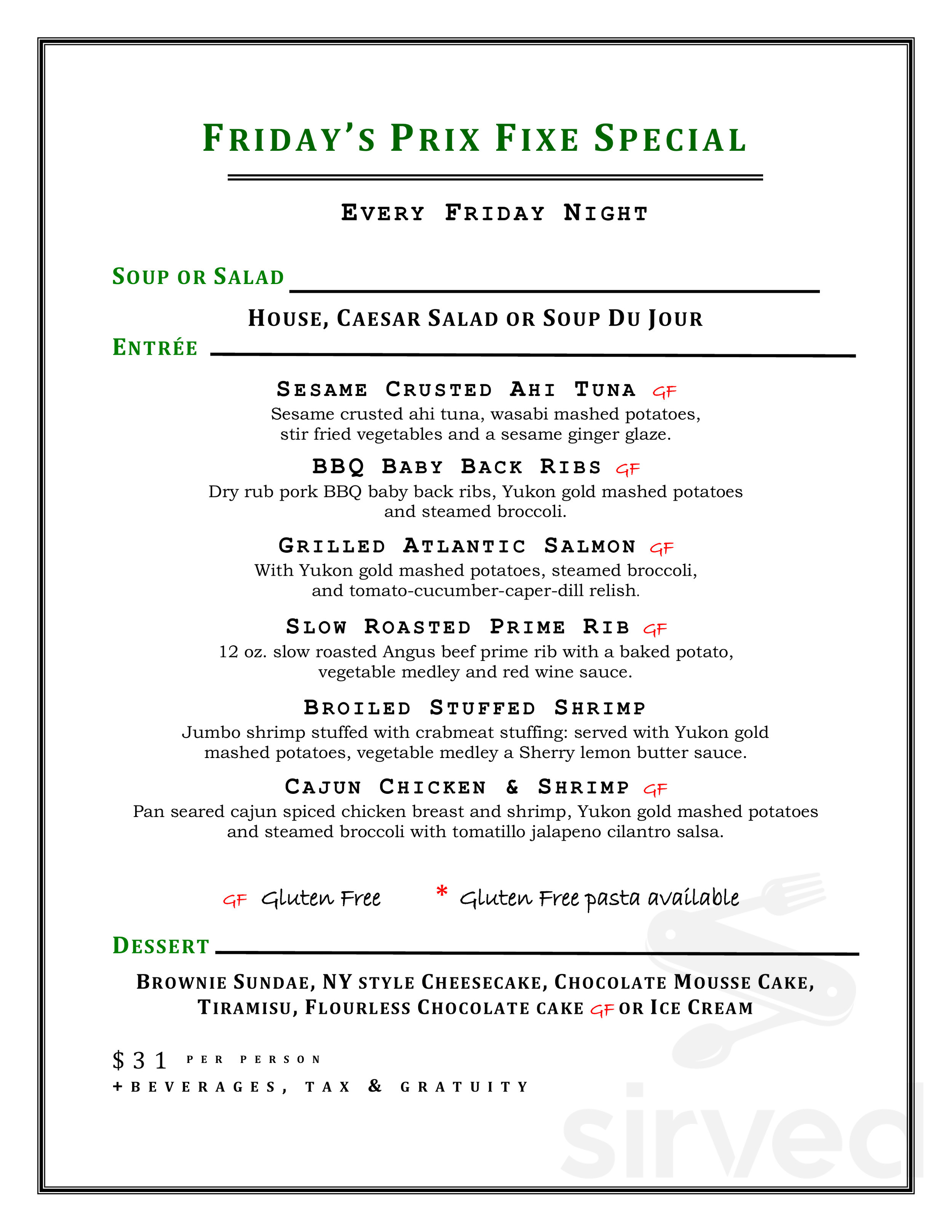 Fernando's Grille menus in Hightstown, New Jersey, United States