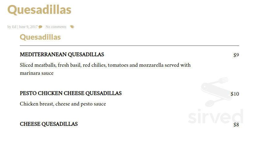 Dolce Mamma menus in Bethlehem, Pennsylvania, United States