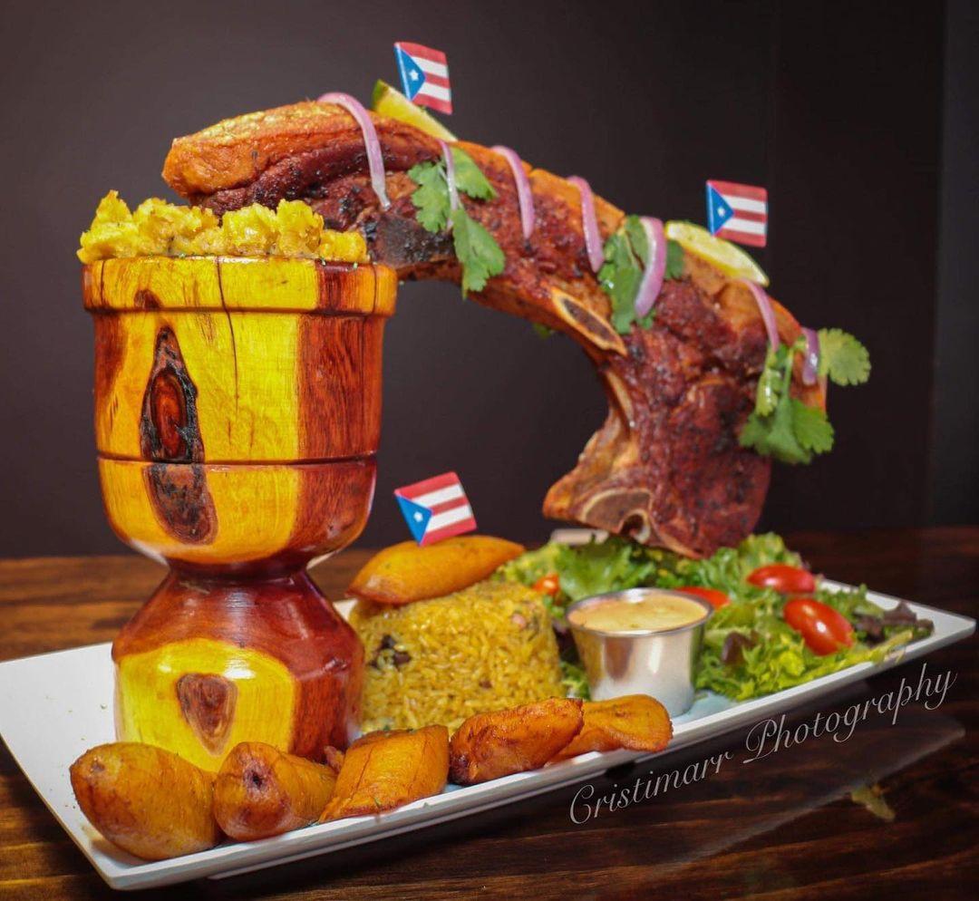 The Mofongo King menu in Port St. Lucie, Florida, USA