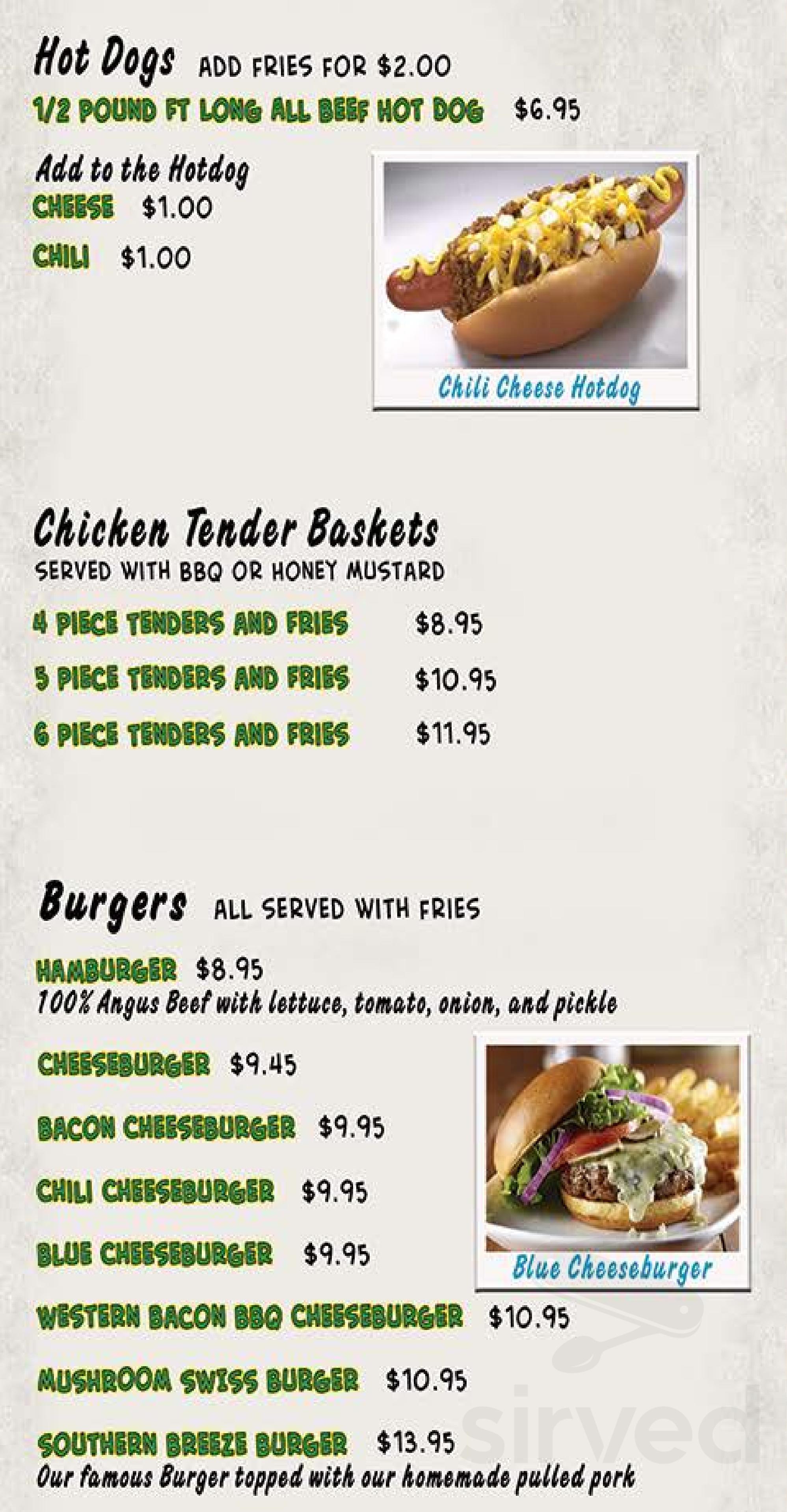 Southern Breeze menu in Kissimmee, Florida, USA