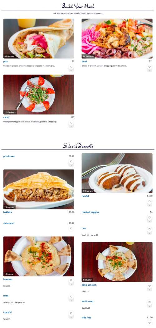 Celos Shawarma Factory menu in Melbourne, Florida, USA