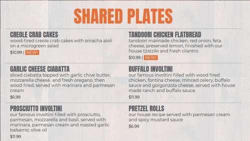 Peel Wood Fired Pizza menu in Edwardsville, Illinois, USA