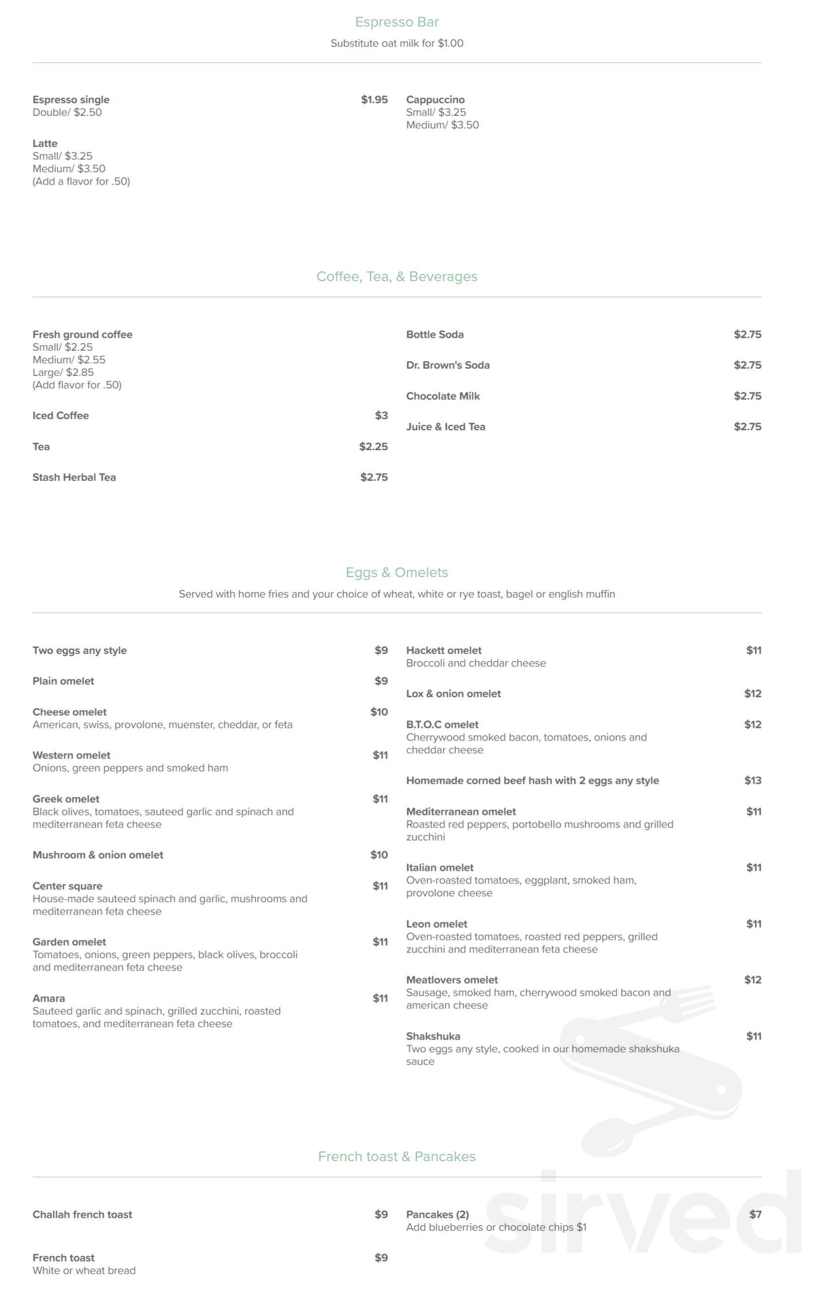 Better Bite menu in Albany, New York, USA