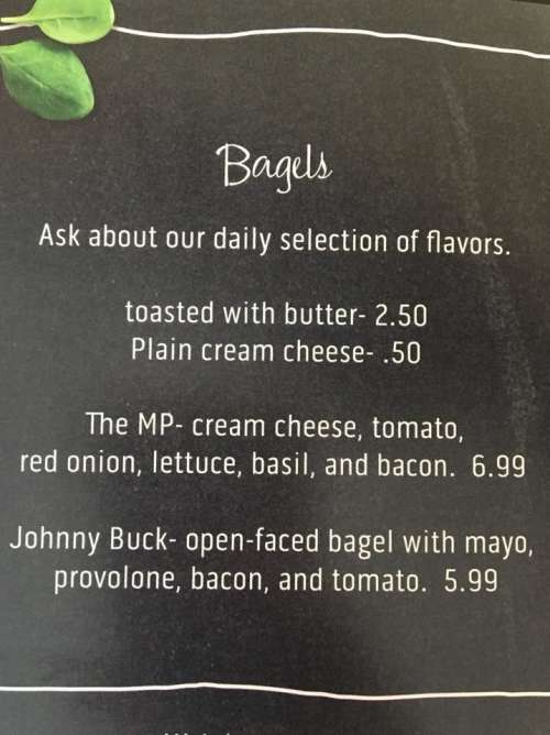Kat's Deli menu in Hatteras, North Carolina, USA