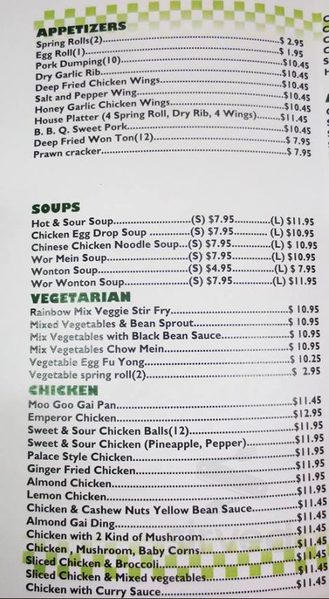 Happy Valley Restaurant menus in Okotoks, Alberta, Canada