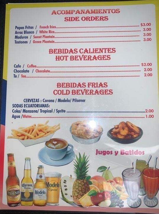 Menu - Bridgeport CT's El Rumbero Ecuatoriano | Sirved