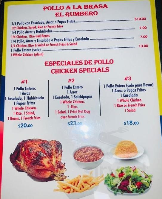 Menu - Bridgeport CT's El Rumbero Ecuatoriano | Sirved