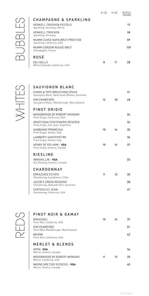 Bâton Rouge Grillhouse & Bar menu in Boucherville, Quebec, Canada