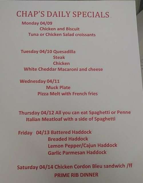 Elba Diner menu in Elba, New York, USA