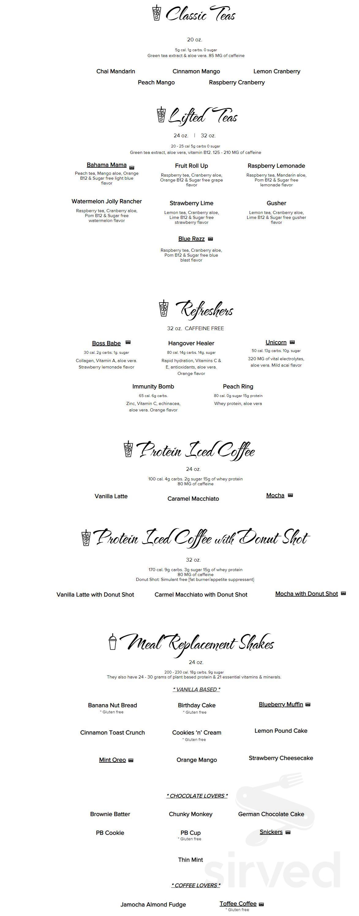 The Corner Spot menu in Placerville, California, USA