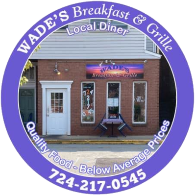 Menu for Wade's breakfast and grille in Export, PA | Sirved