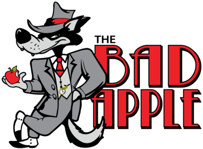 The Bad Apple menu in Pembroke, Virginia, USA