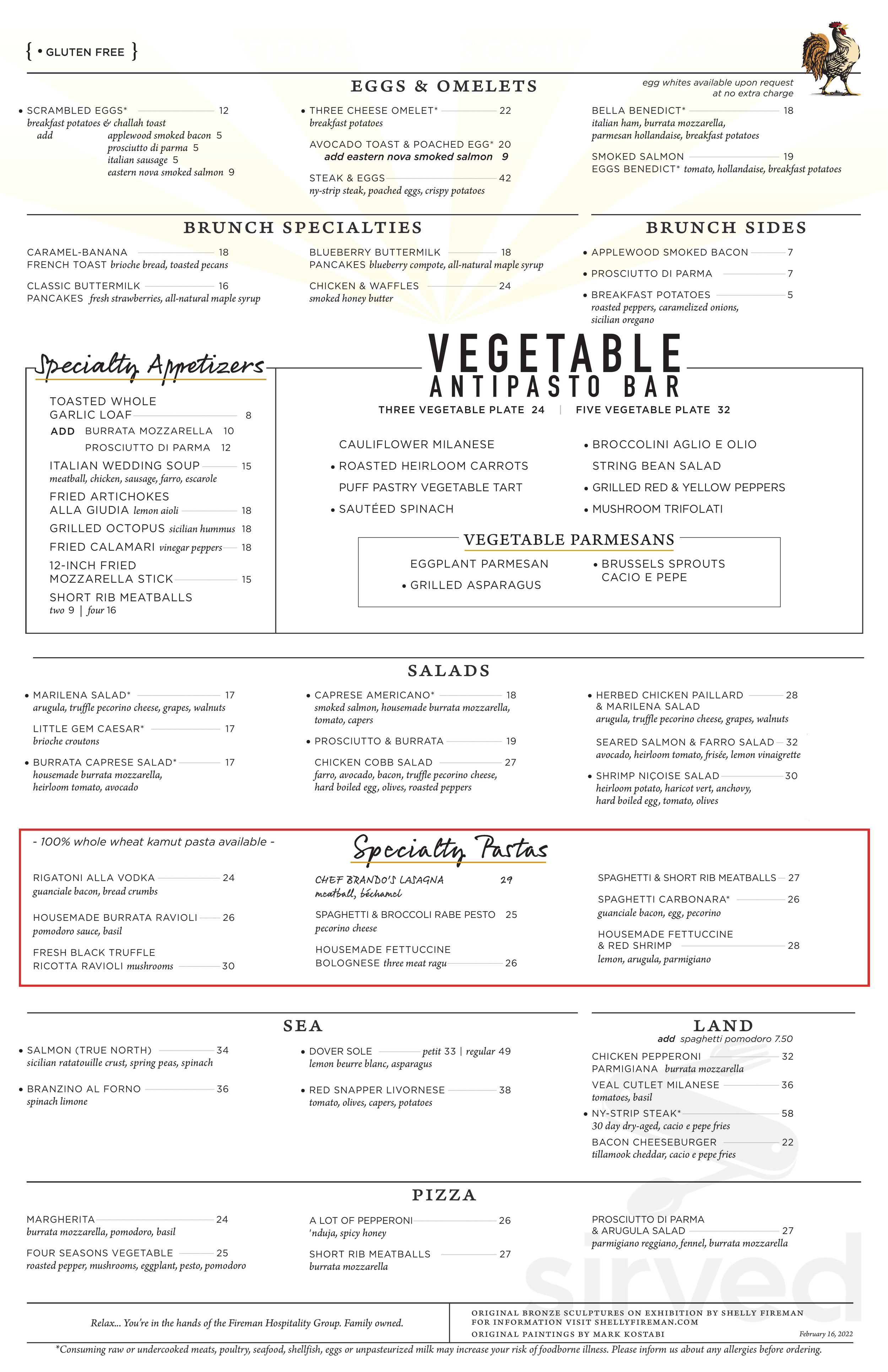 Bond 45 NY menu in New York, New York, USA