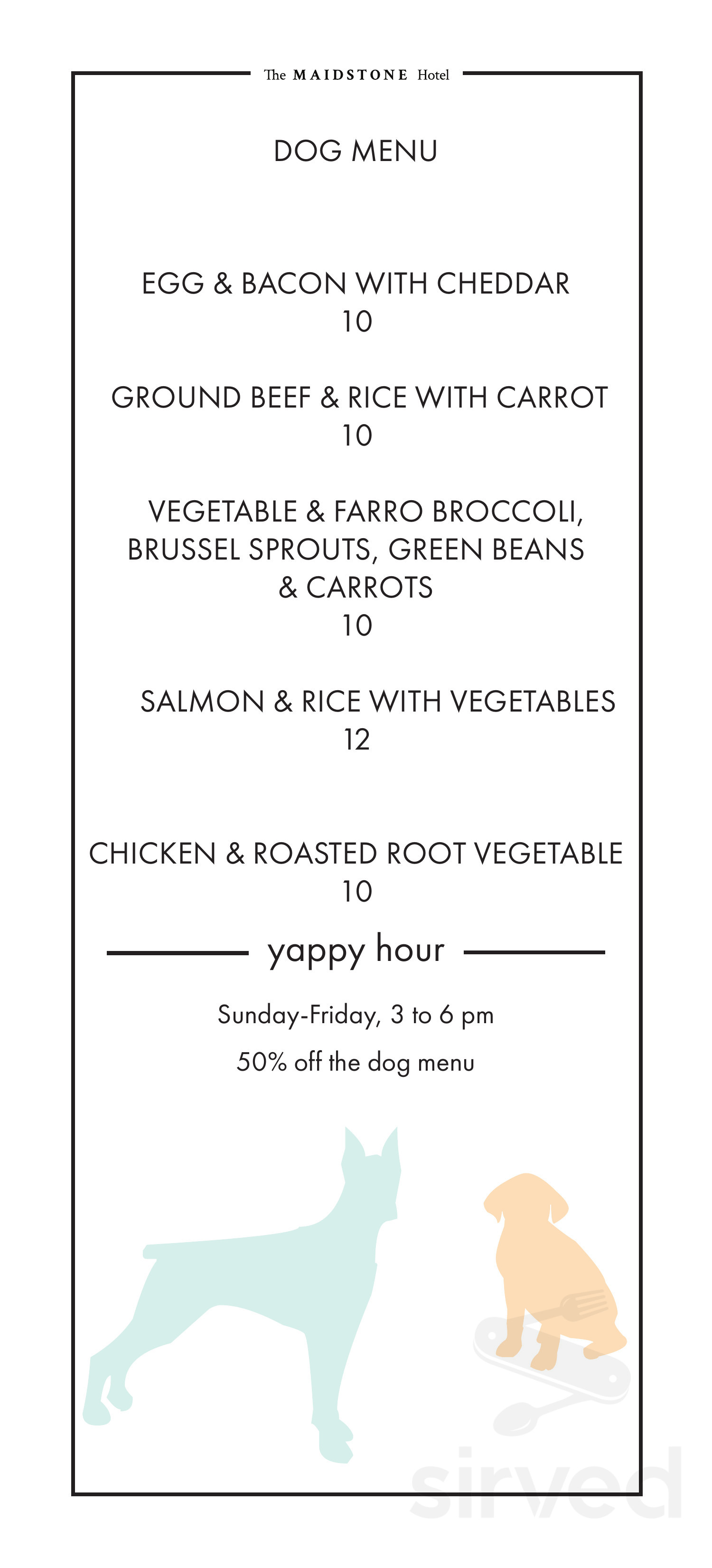 The Maidstone menus in East Hampton, New York, United States