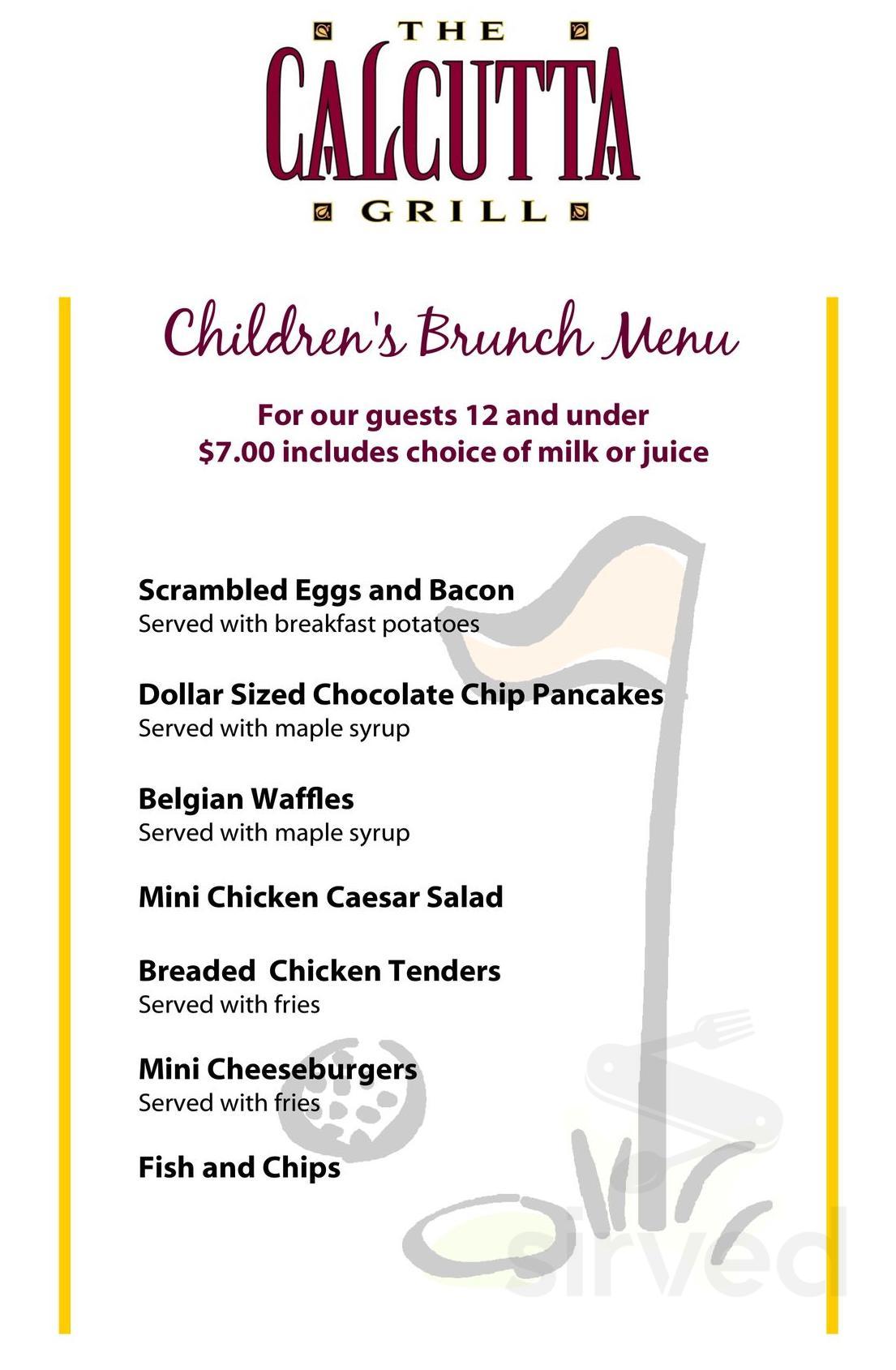 The Calcutta Grill menus in Newcastle, Washington, United States