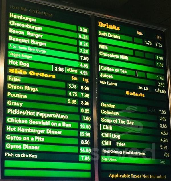 Menu for ZET'S Restaurant Airport in Mississauga, ON | Sirved
