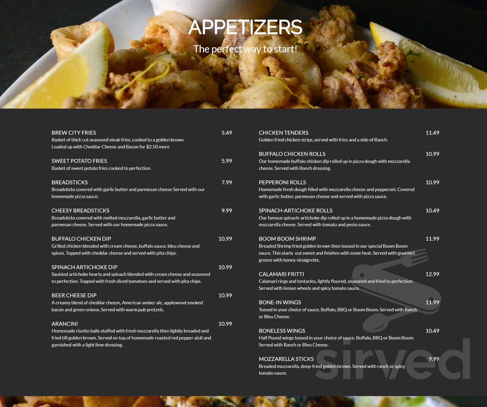 Menu for Monelli's Italian Grill & Sports Bar in Portage, MI | Sirved