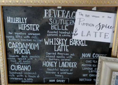 Legacy Coffee Co. menu in Columbia, Tennessee, USA