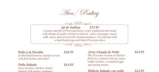 Menu for La Limeña Grill in Rockville, MD | Sirved