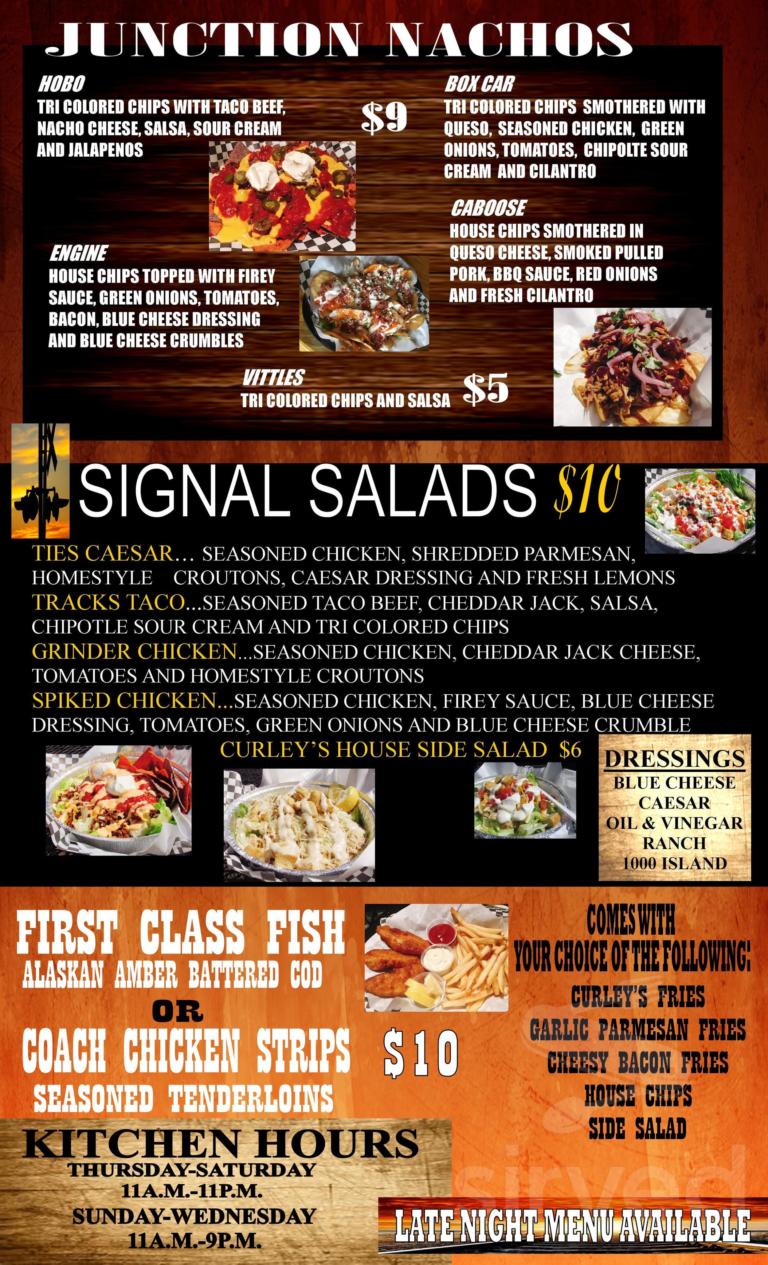 Curley's Hauser Junction menus in Post Falls, Idaho, United States
