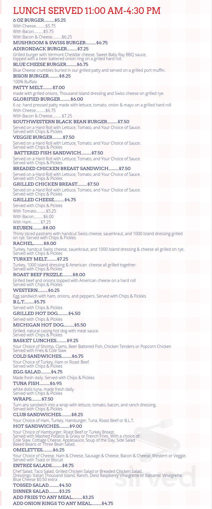 Hot Biscuit Diner menu in Ticonderoga, New York, USA