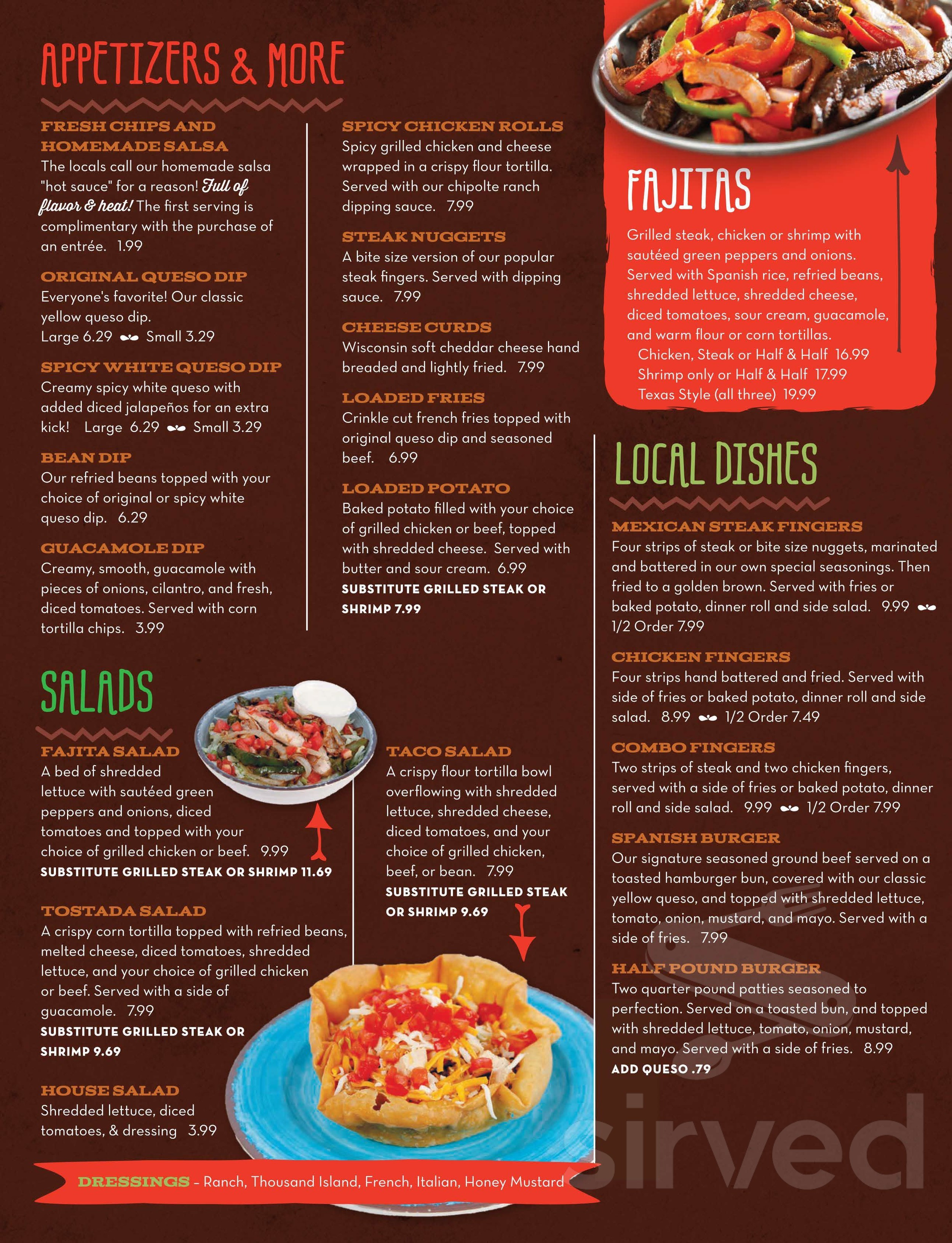 El Palacio Restaurant menus in Ozark, Alabama, United States