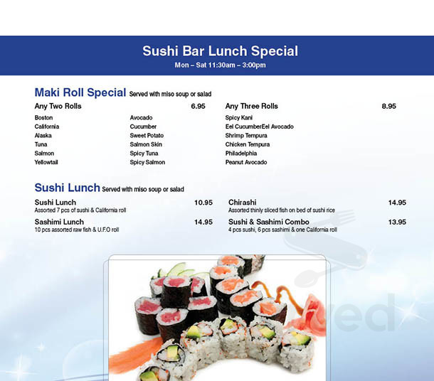 Misaki Sushi menu in Staten Island, New York, USA