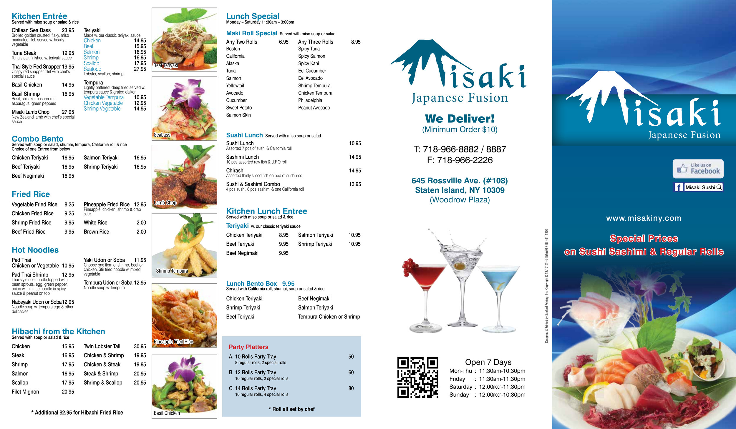 Misaki Sushi menu in Staten Island, New York, USA