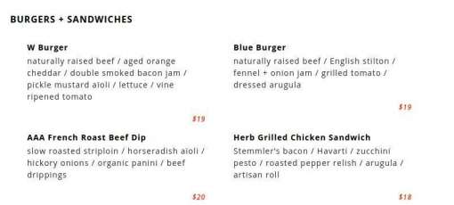 Menu for Wildcraft Grill + Long Bar in Waterloo, ON | Sirved