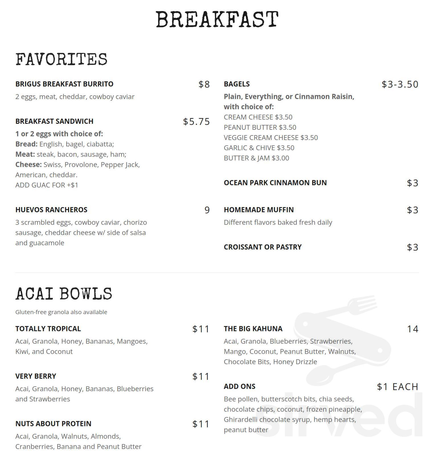 Café 64 menu in Old Orchard Beach, Maine, USA