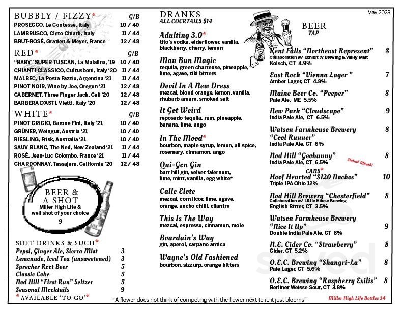 Good Old Days Pizza & Cocktail Den menus in Newtown, Connecticut ...
