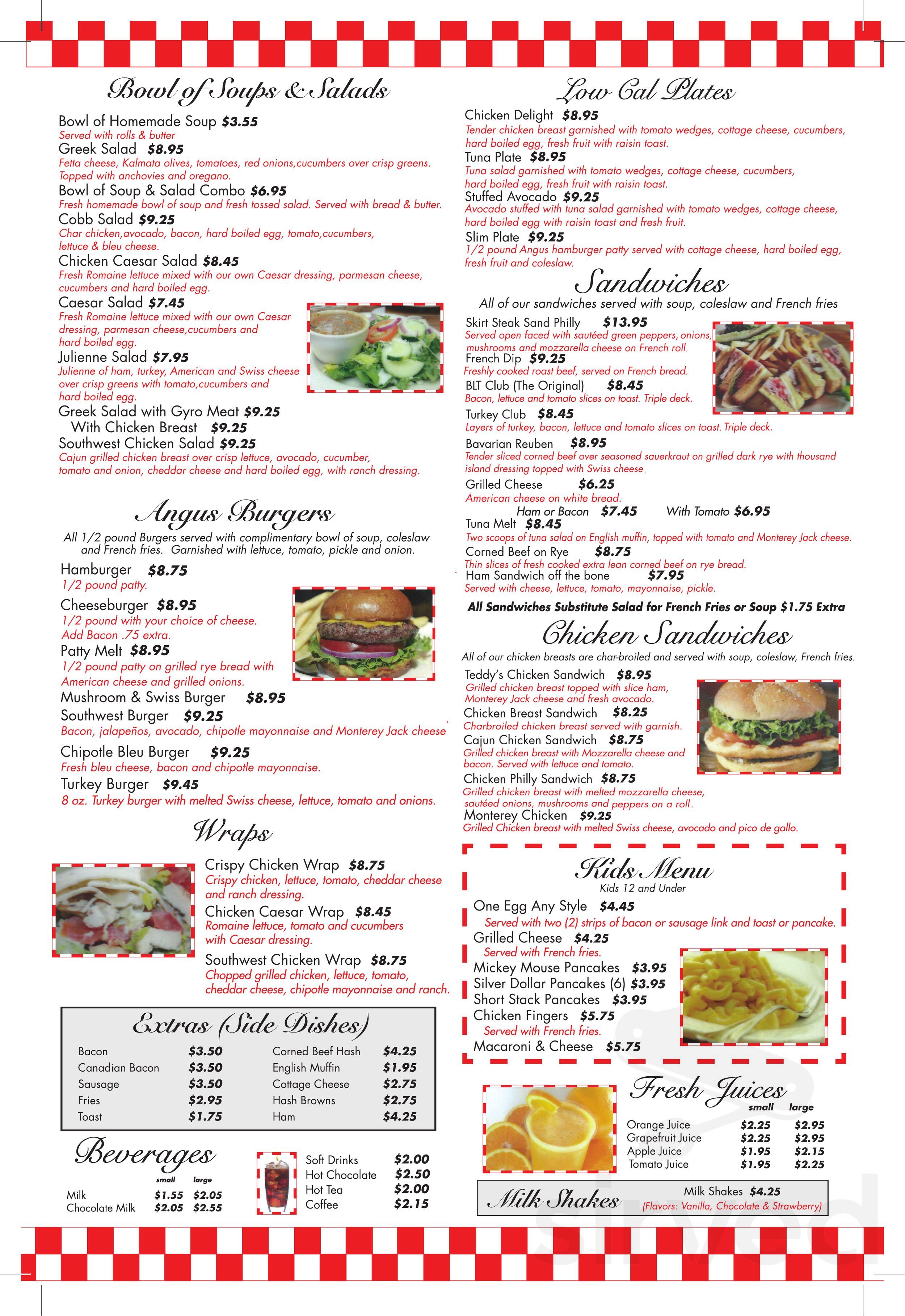 Teddy's Diner menus in Elk Grove Village, Illinois, United States