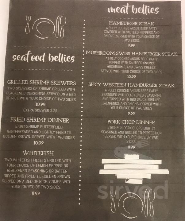 Full Belly Restaurant menu in Kingsport, Tennessee, USA