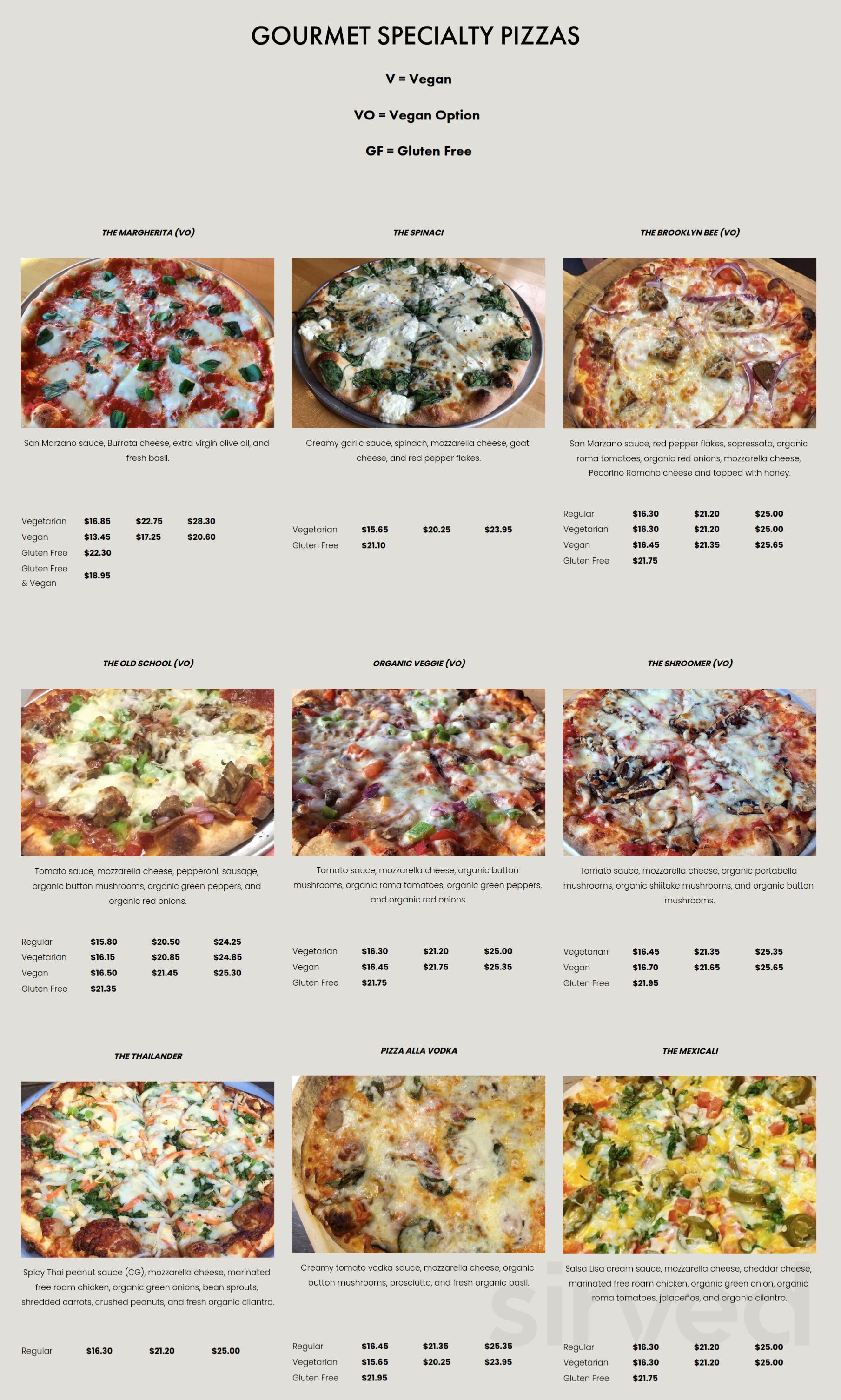 Galactic Pizza menus in Minneapolis, Minnesota, United States