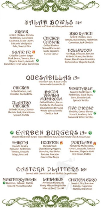 Cafe Archetypus menu in Edgewater, New Jersey, USA