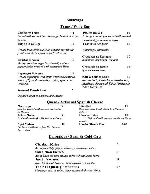 Koko menu in Brooklyn, New York, USA