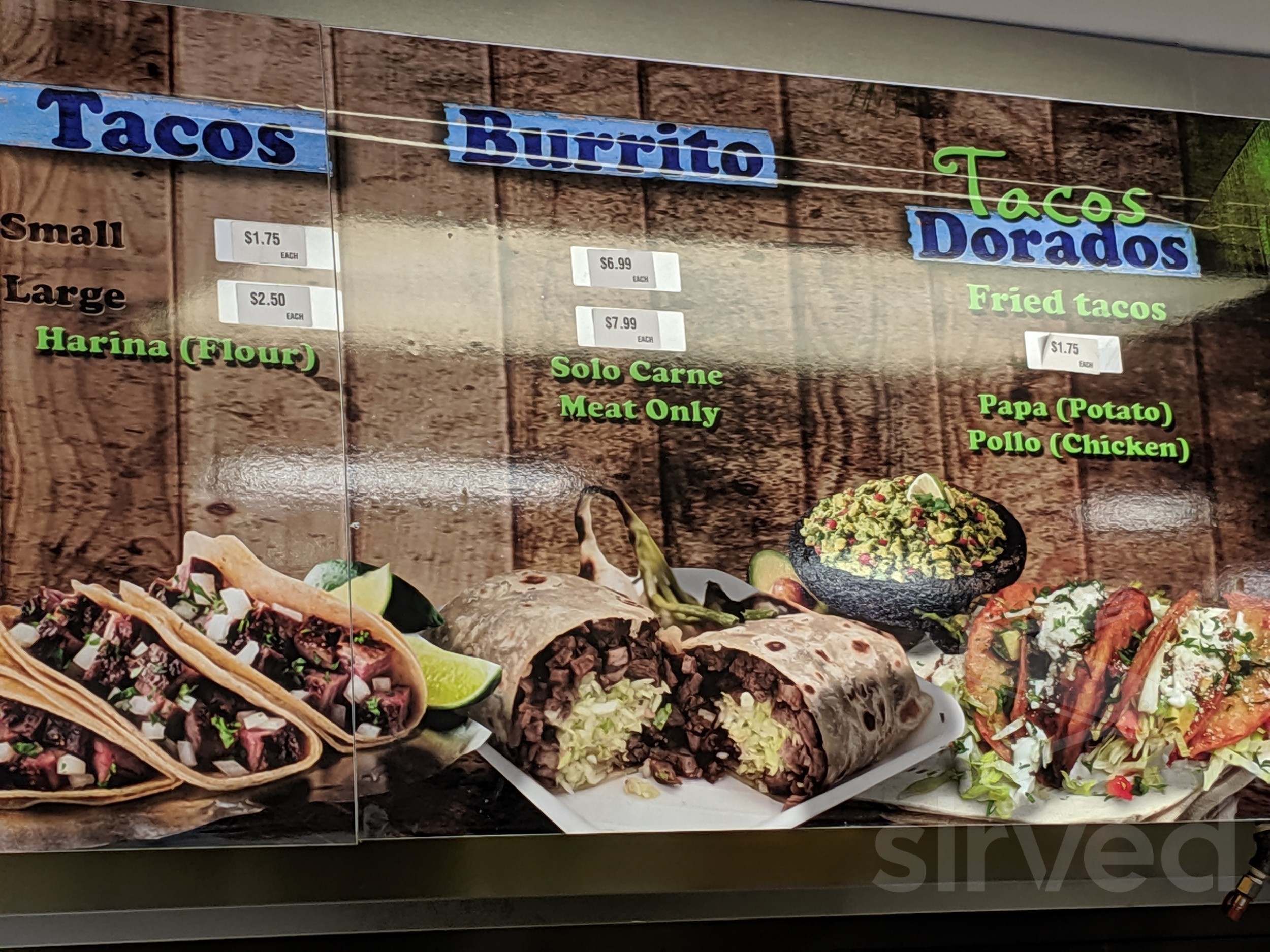 Carnicería Azteca menu in Prescott Valley, Arizona, USA
