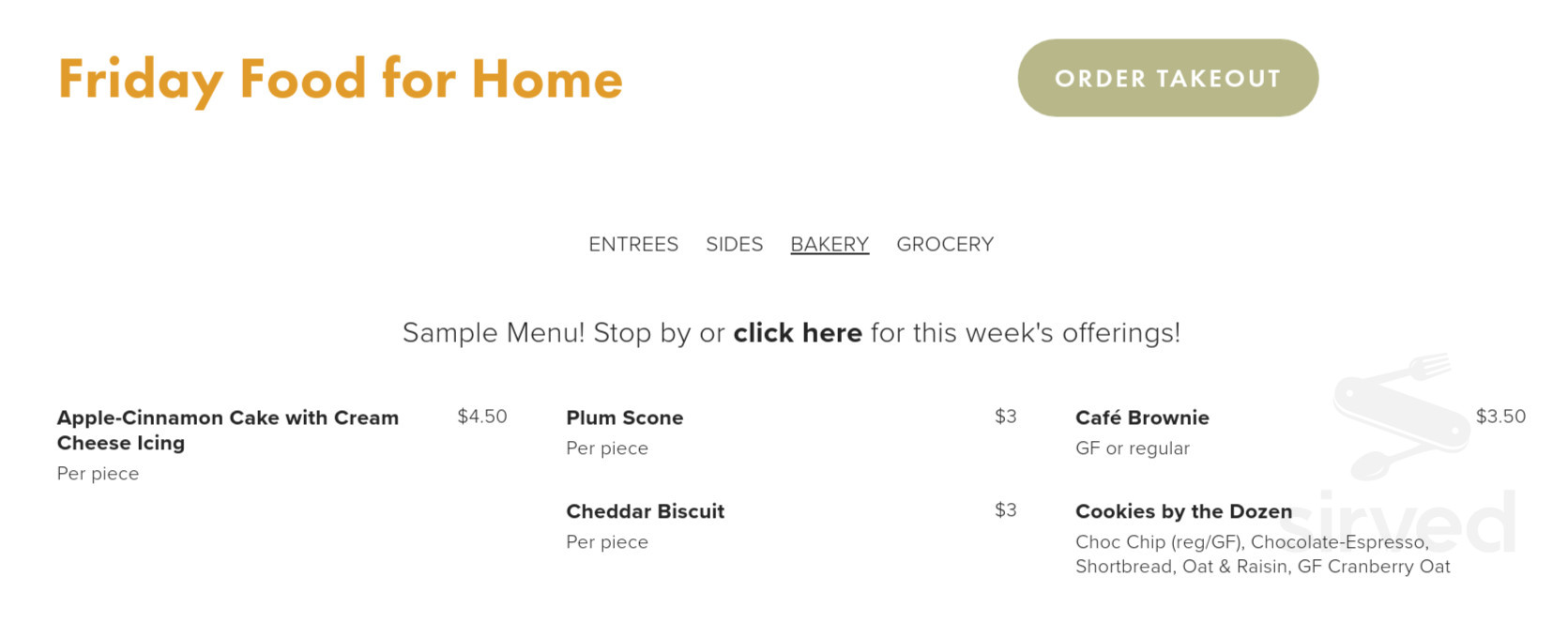 Threefold Café menus in Chestnut Ridge, New York, United States