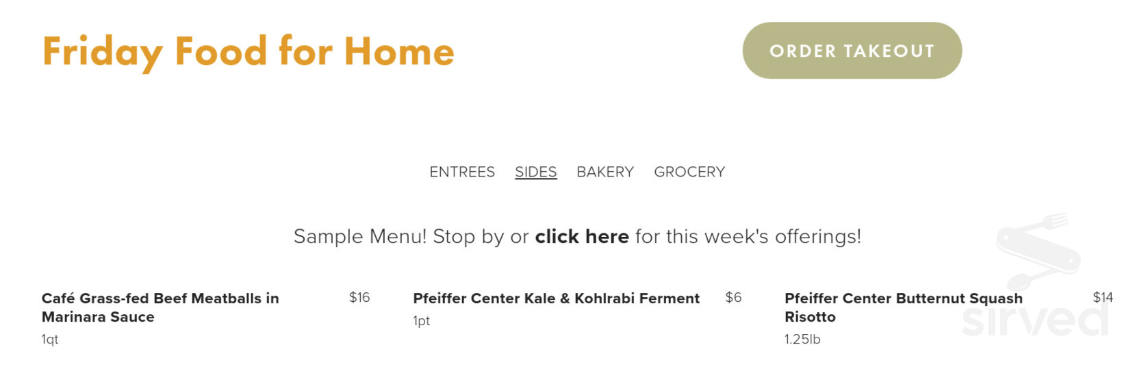 Threefold Café menus in Chestnut Ridge, New York, United States