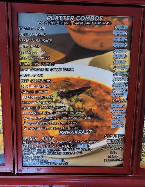 Luis Mexican Food & Grill menu in Warner Robins, Georgia, USA