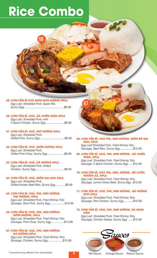 Bistro B menu in Dallas, Texas, USA