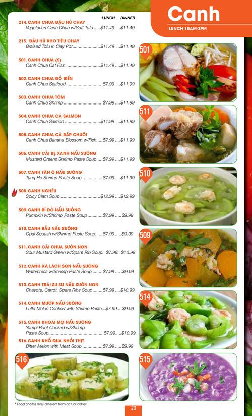 Bistro B menu in Dallas, Texas, USA