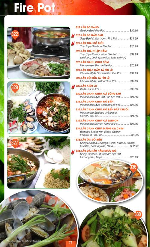 Bistro B menu in Dallas, Texas, USA