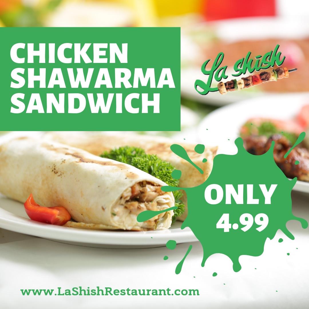 La Shish menu in Dearborn, Michigan, USA