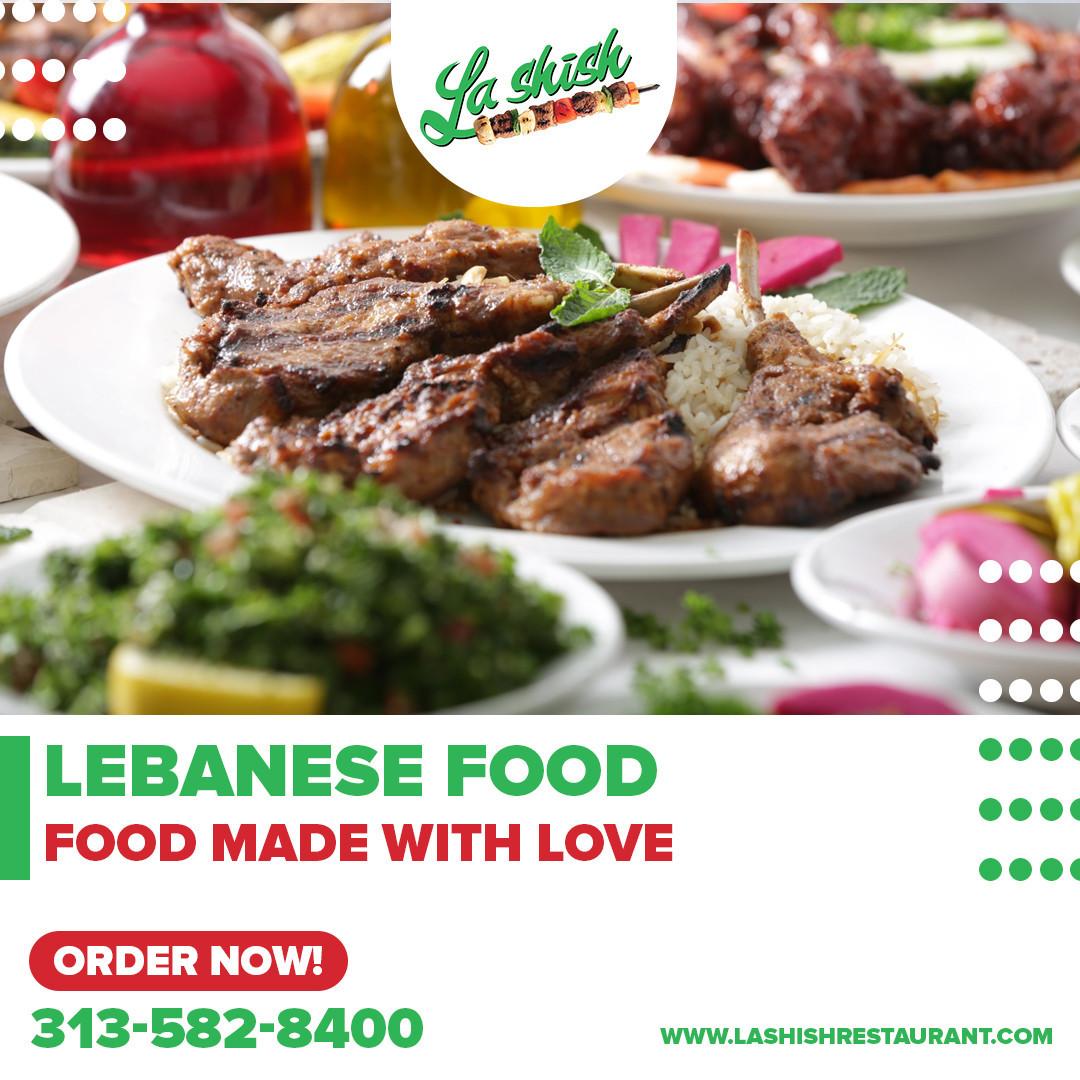 La Shish menu in Dearborn, Michigan, USA