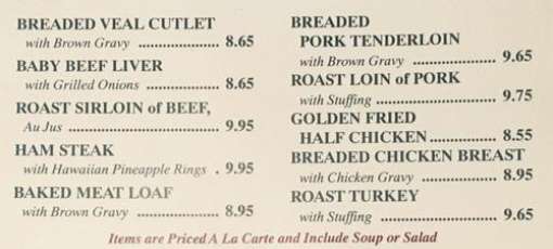 Menu for Hi-View Restaurant in Villa Park, IL | Sirved
