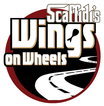 Scaffidi's Wings on Wheels menu in Steubenville, Ohio, USA