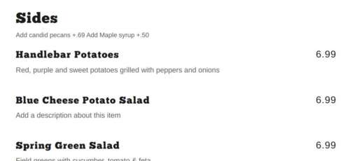Menu for The Handlebar Pub and Grill in Apache Junction, AZ | Sirved