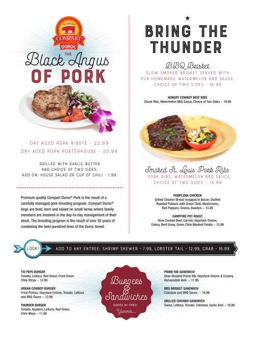 Buffet 66 Fresh Market at Route 66 Casino Hotel menu in Albuquerque ...